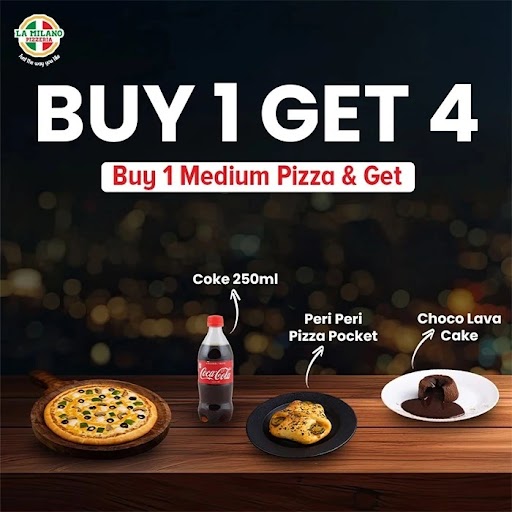 Buy 1 Get 1 Free Pizza at La Milano Pizzeria 🍕 | Delicious Pizza Near You