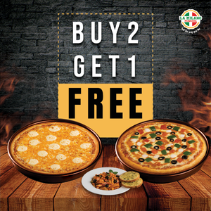 Buy 1 Get 1 Free Pizza at La Milano Pizzeria 🍕 | Delicious Pizza Near You
